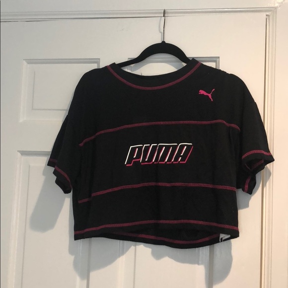Puma | Tops | Puma Mesh Crop Tee | Poshmark